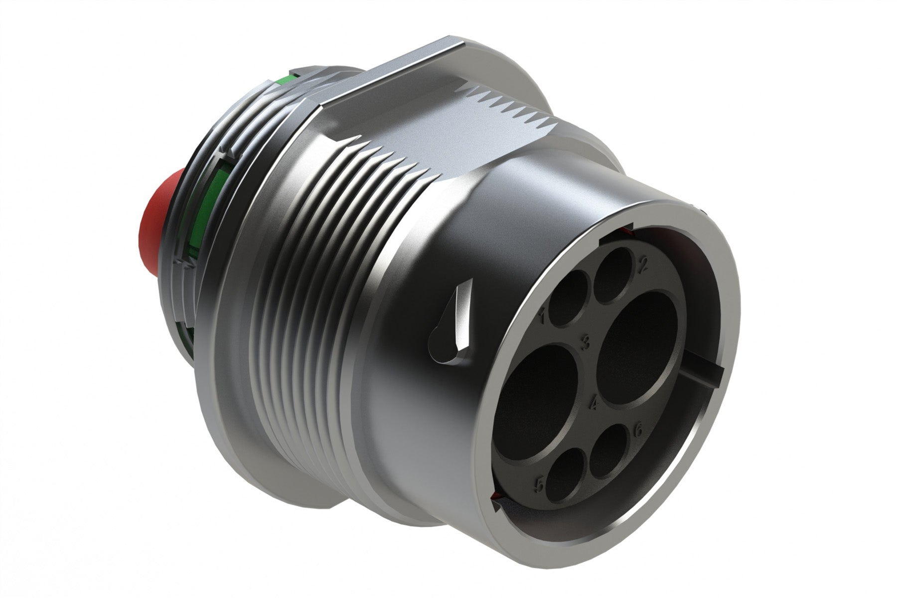 AHDM04-18-06PN-C030 2 Position Receptacle, Pin, Shell Size 18, Wide Th ...