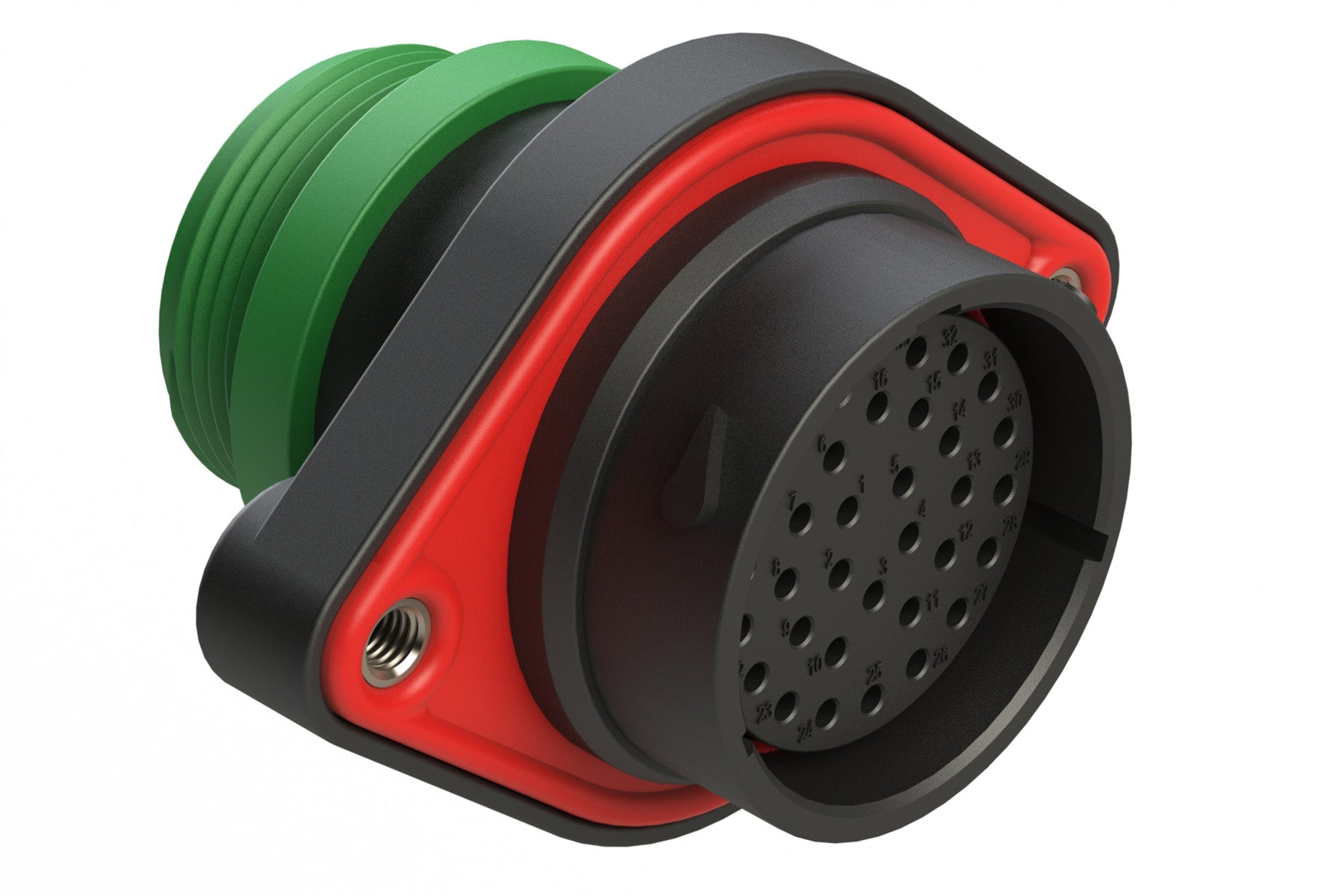 AHDP02-24-33SN-STA 33 Position Panel Mount Receptacle, Shell Size 24 ...