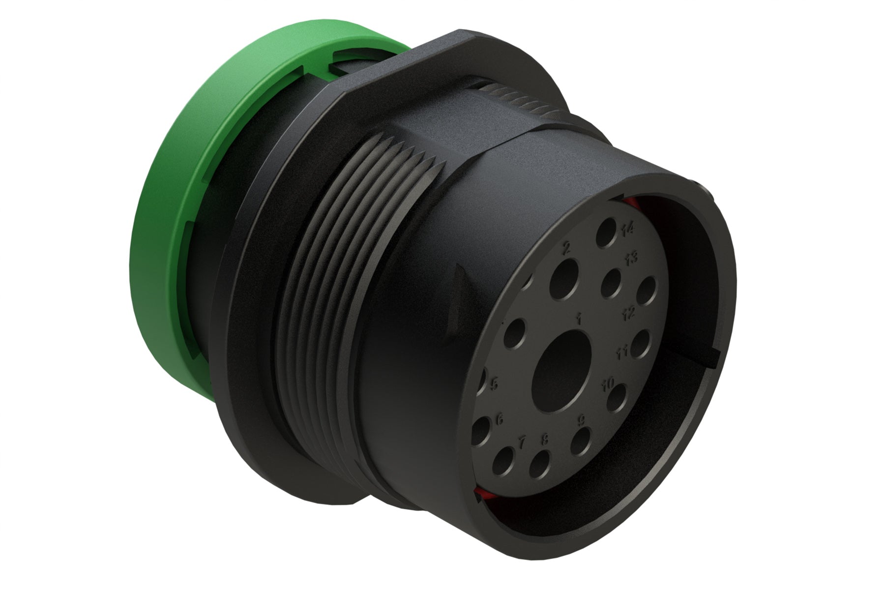AHDP04-24-14SN-BRA 14 Position Receptacle, Socket, Shell Size 24, Norm ...
