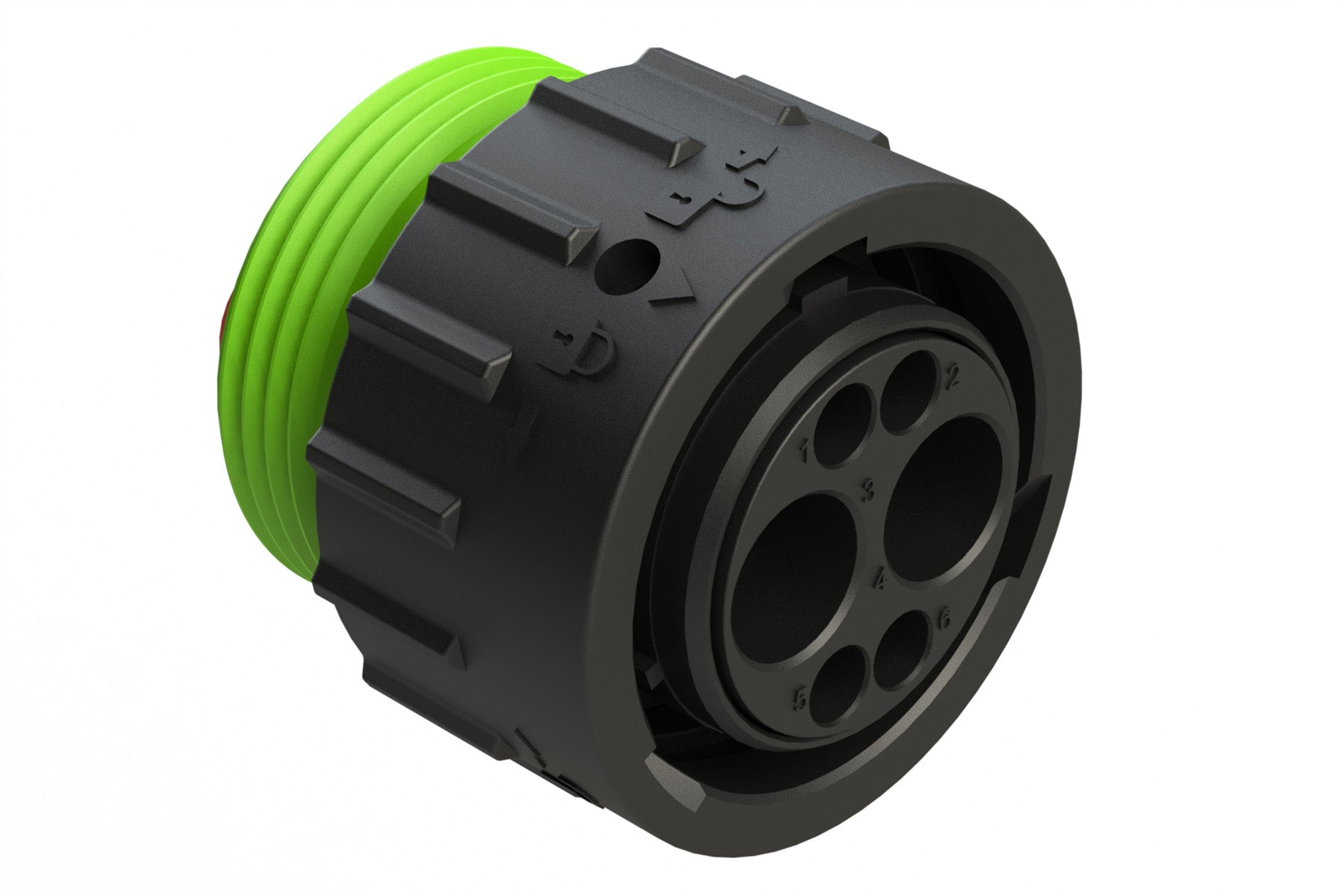 AHDP06-18-06PN-WTAC030 2 Position Plug, Pin, Shell Size 18, Normal Dia ...