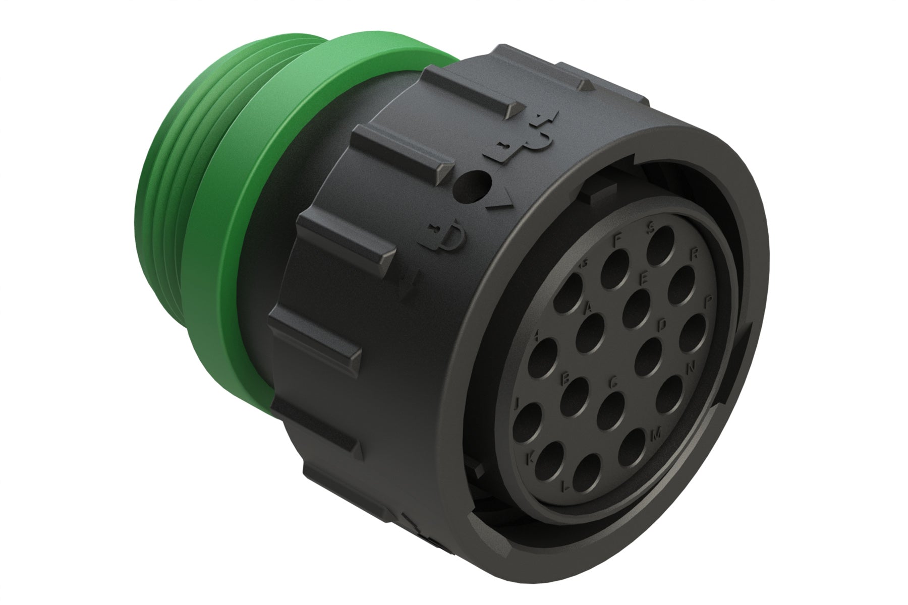 AHDP06-24-16SN-STA 16 Position Plug, Socket, Shell Size 24, Normal Dia ...