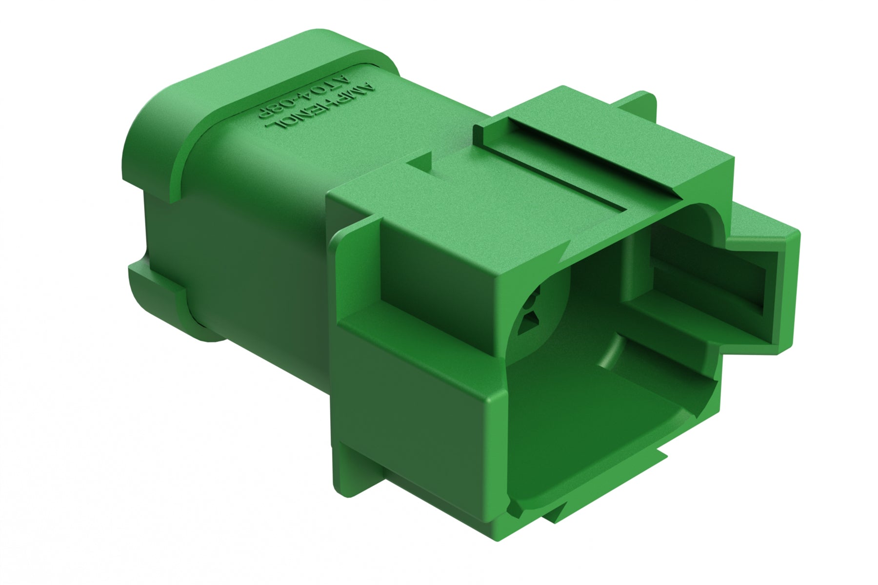 AT04-08PA-ECGRN 8-Way Receptacle, Male Connector with A Position Key a ...