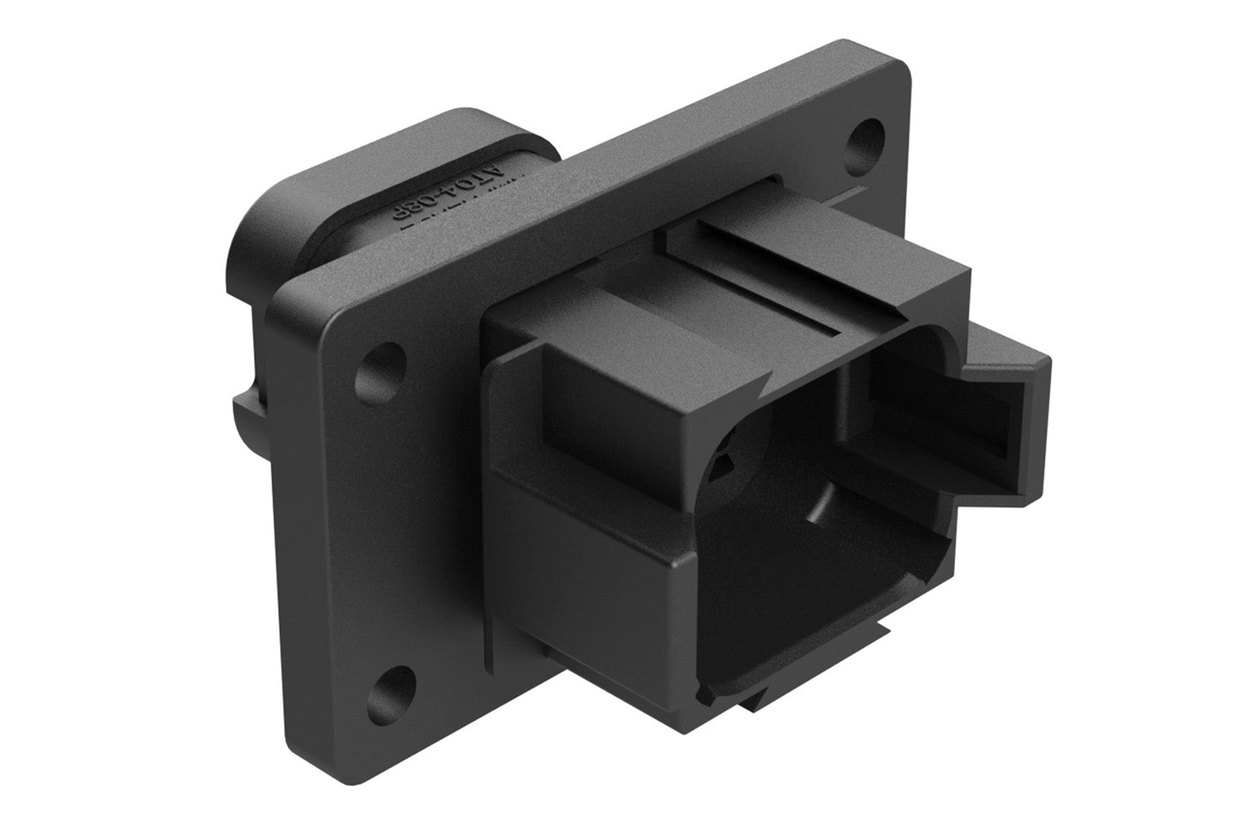 AT04-08PA-LE11 8 Position Receptacle Flange Mount Connector, Pin, Blac ...