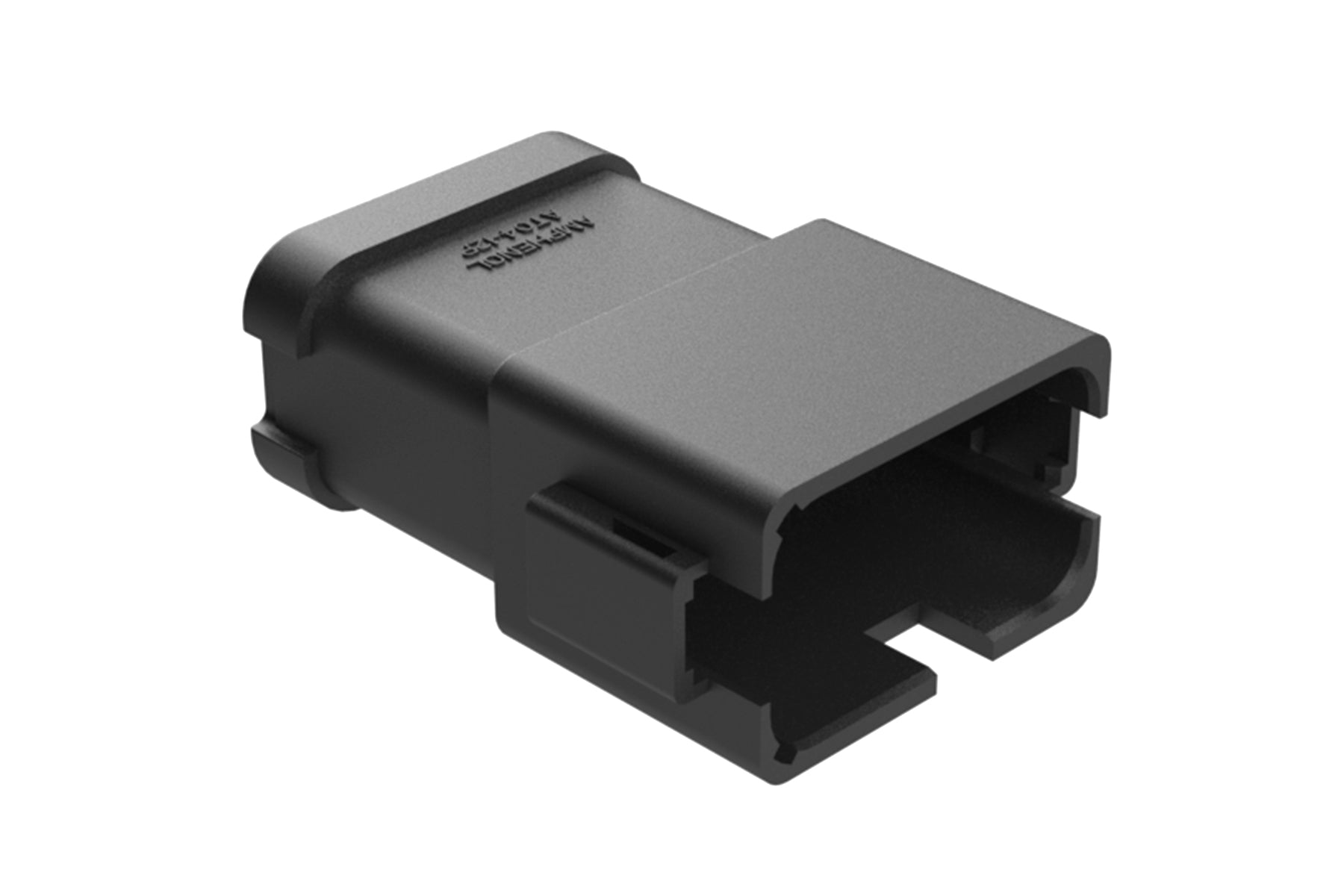 AT04-12PB-P075 12-way receptacle, (3) 4 Pin busbar=26 amps, nickel pla ...