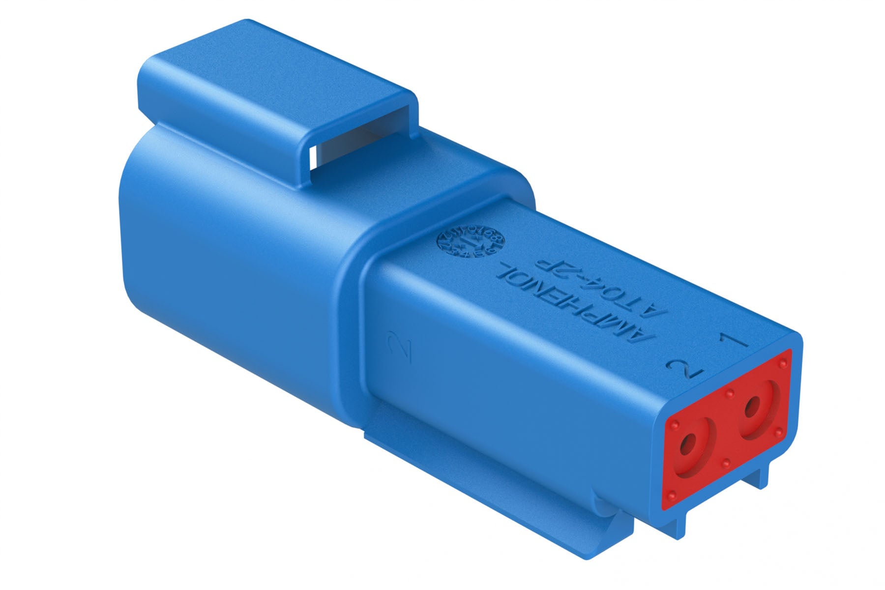AT04-2P-BLU 2-Way Receptacle, Male Connector, Blue – Amphenol Australia