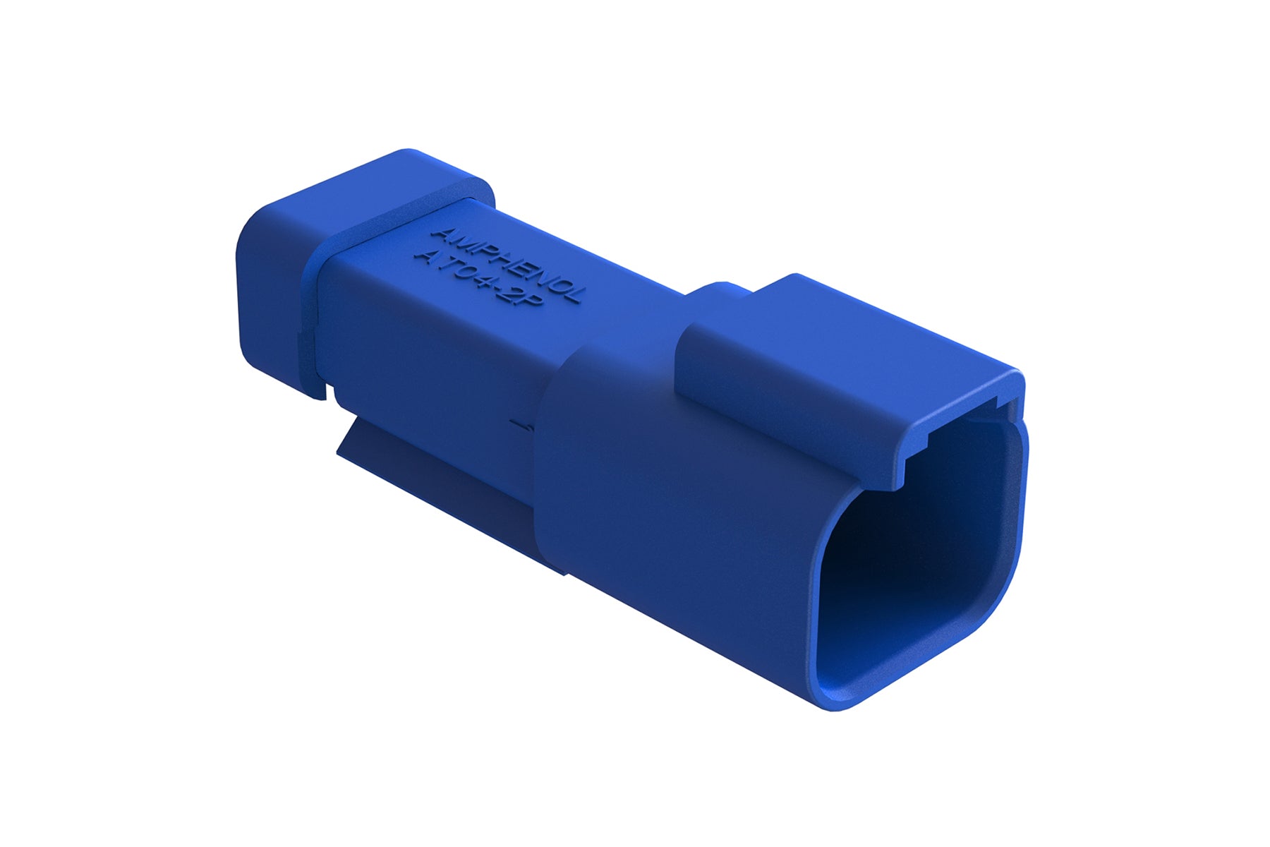 AT04-2P-MM01BLU 2-Way Receptacle, Male Connector with Reduced Diameter ...