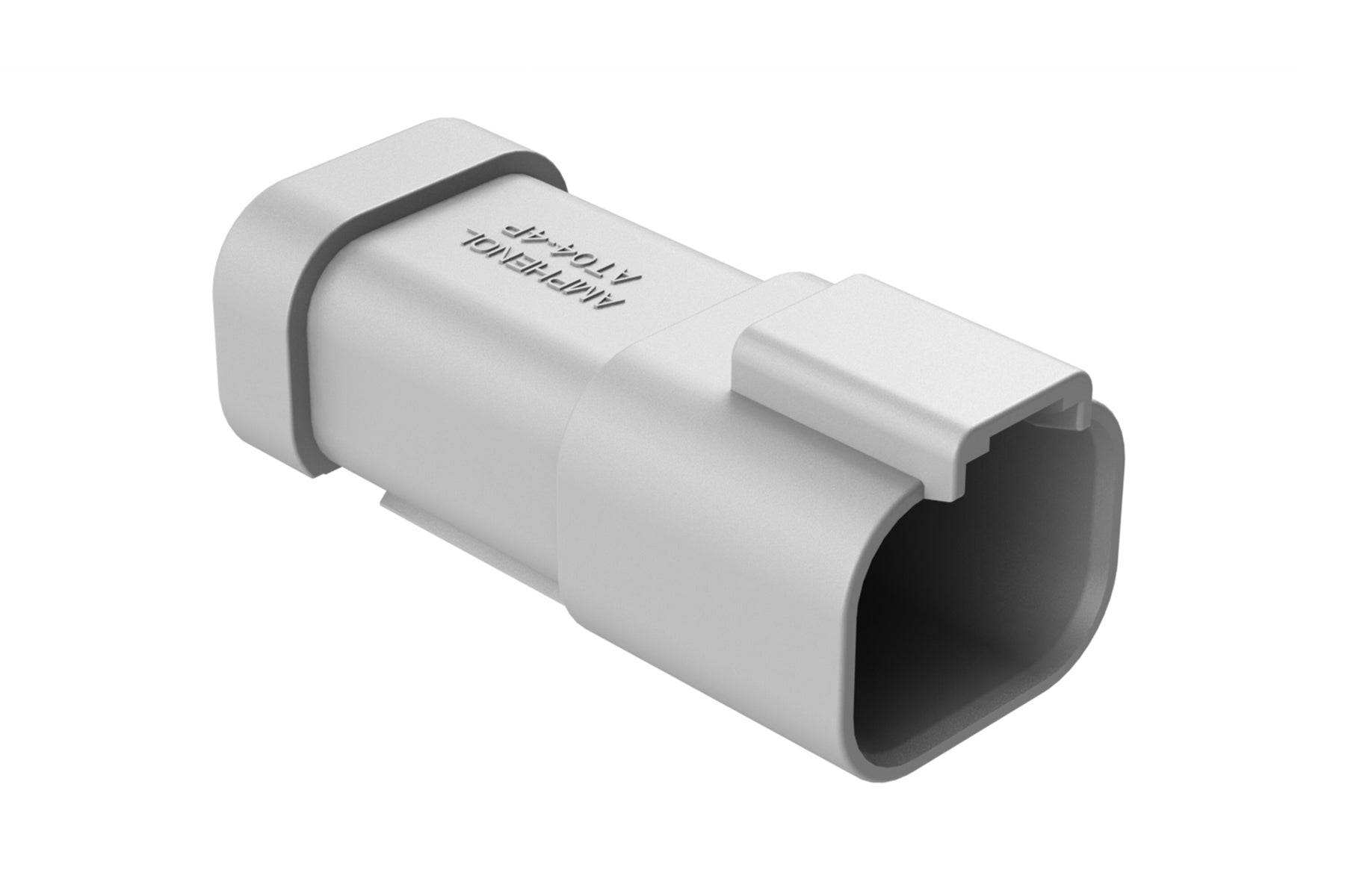 AT04-4P-P021 4- way receptacle, (1) 4 Pin busbar=26 amps, nickel plati ...