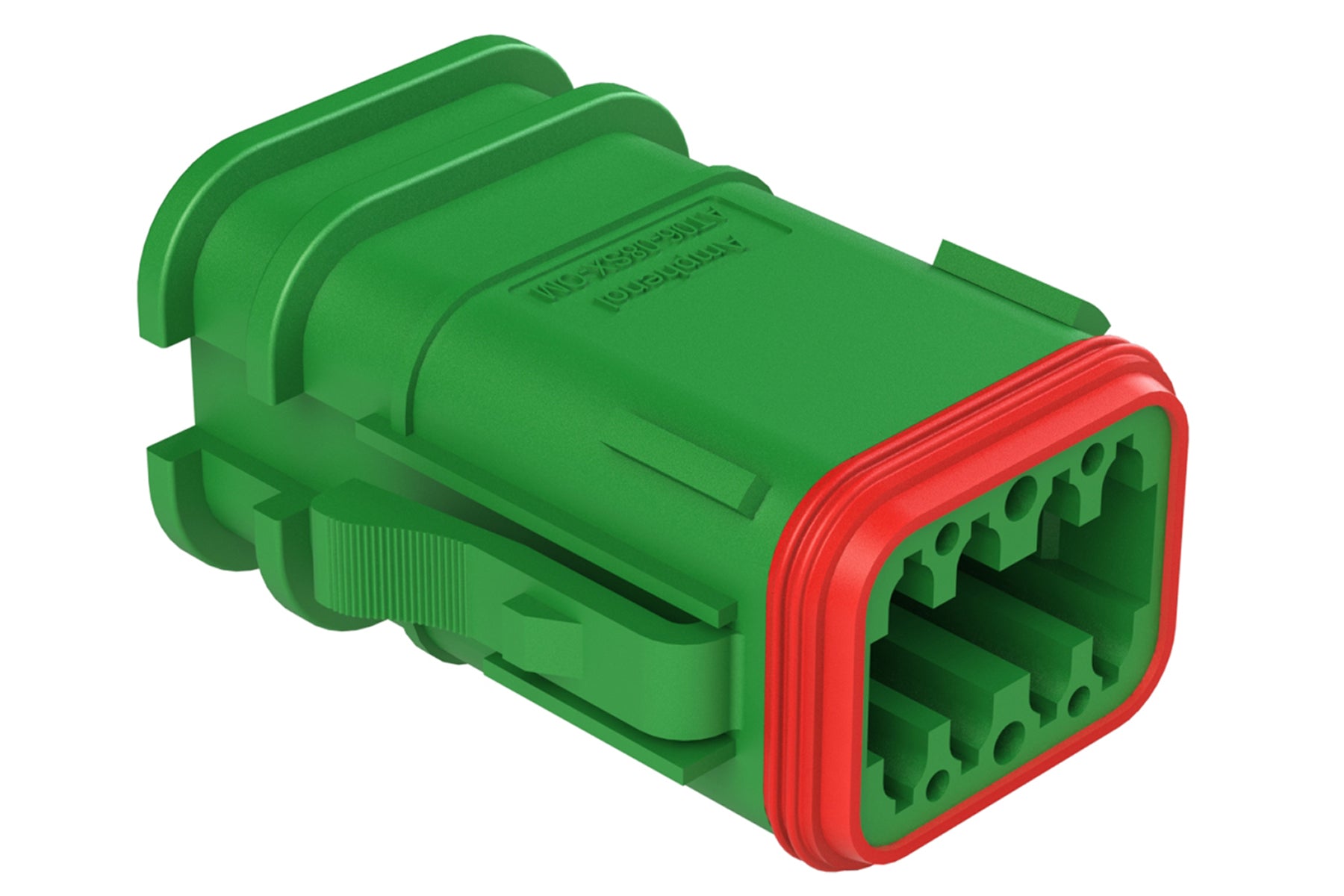 AT06-08SA-OMRDGRN 8 Position Overmolded Plug, Socket, Reduced Seal, Ke ...
