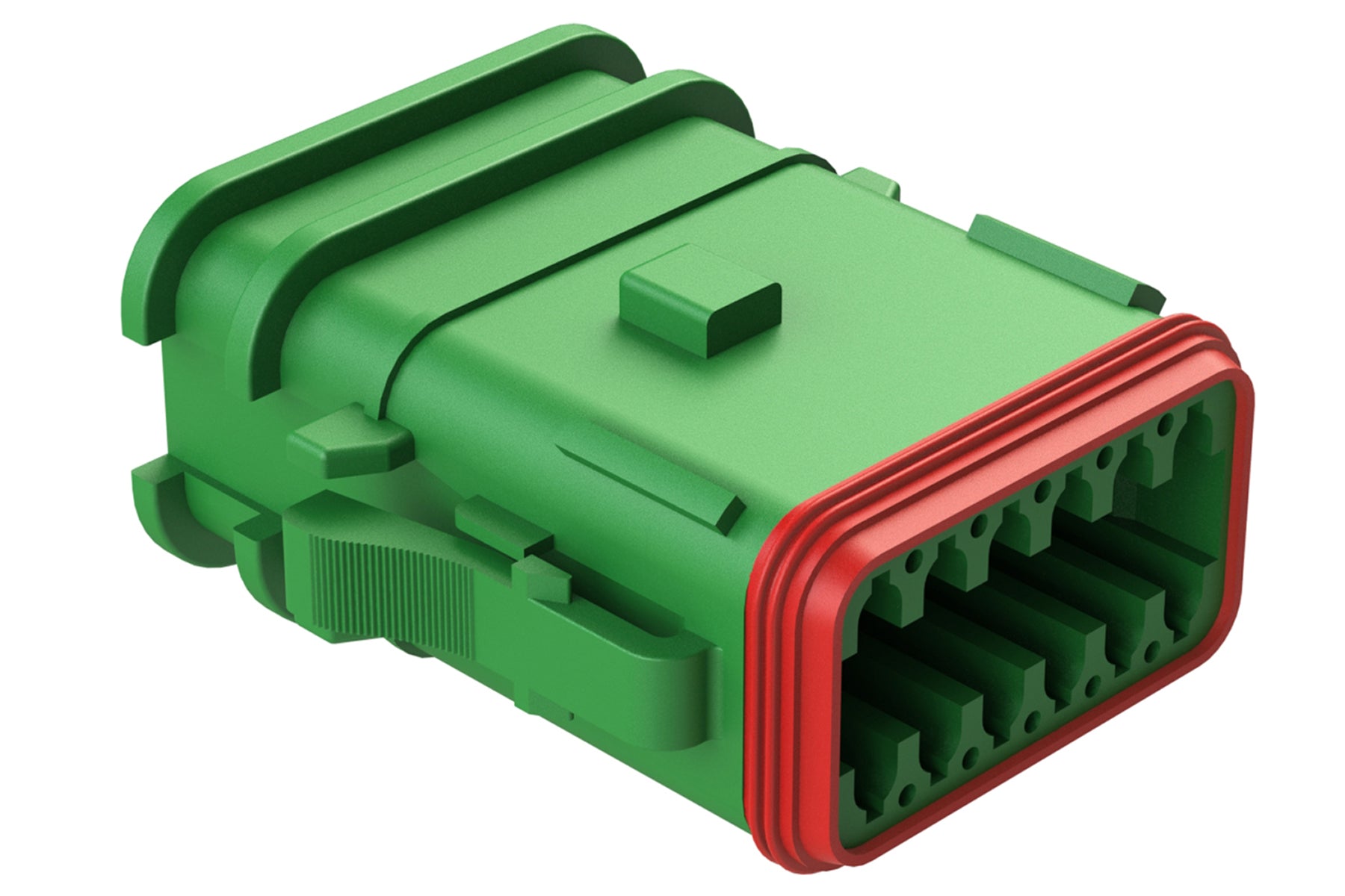 AT06-12SA-OMRDGRN 12 Position Overmolded Plug, Socket, Reduced Seal, K ...