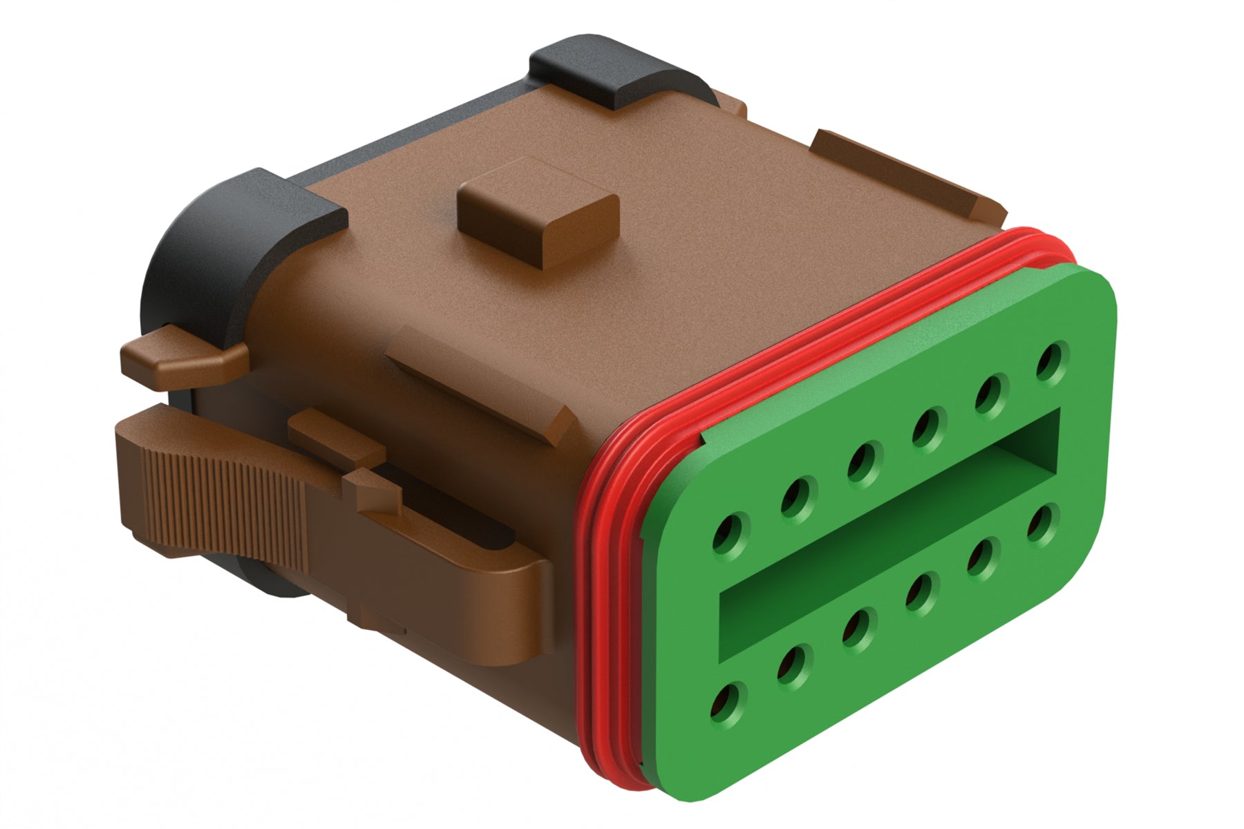 AT06-12SA-SSBRN 12-Way Plug, Female Connector with A Position Key and ...