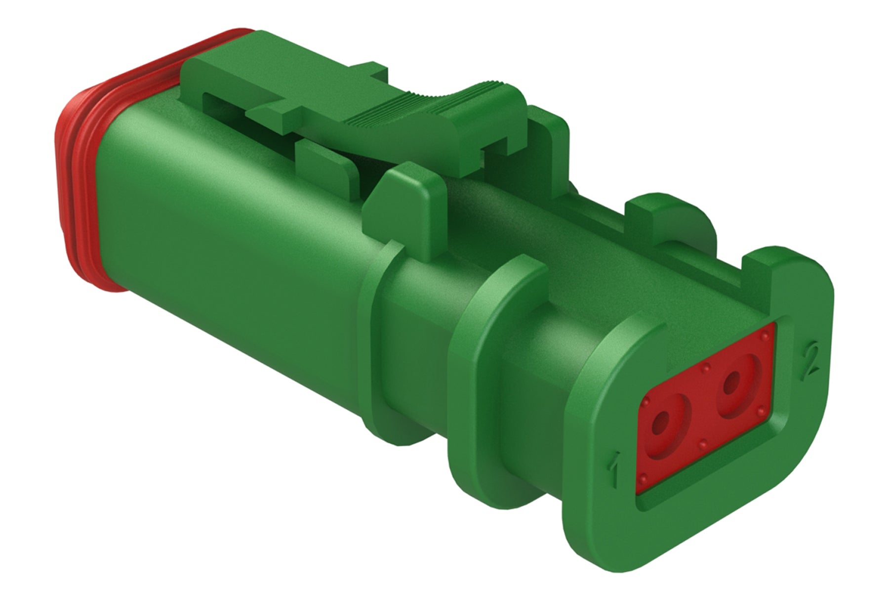 AT06-2S-OMGRN 2 Position, Plug, Socket, Structure Plus™, Green ...