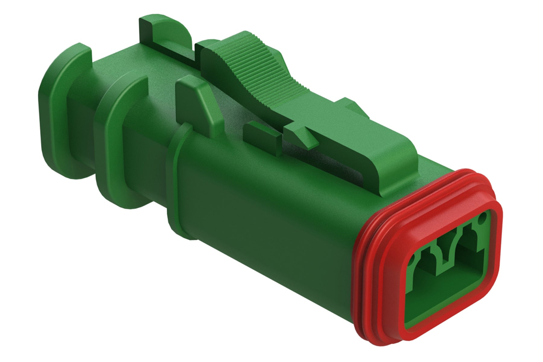 AT06-2S-OMRDGRN 2 Position Overmolded Plug, Socket, Reduced Seal, Gree ...
