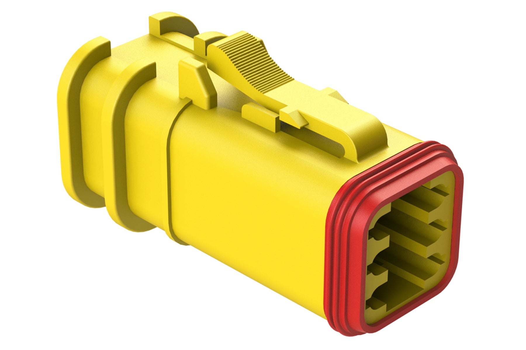 AT06-6S-OMRDYEL 6 Position Overmolded Plug, Socket, Reduced Seal, Yell ...