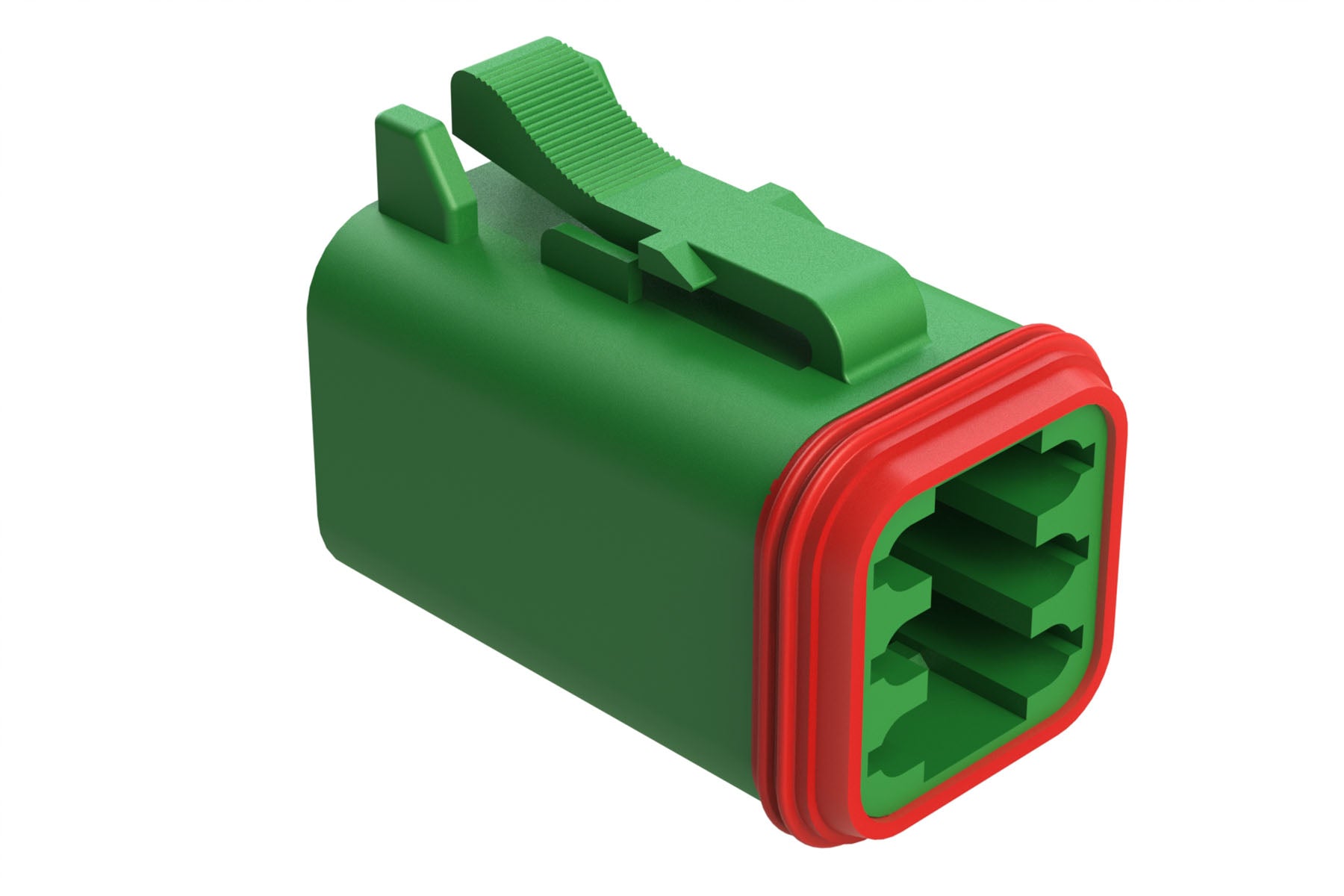 AT06-6S-RD01GRN 6-Way Plug, Black Female Connector with Reduced Diamet ...