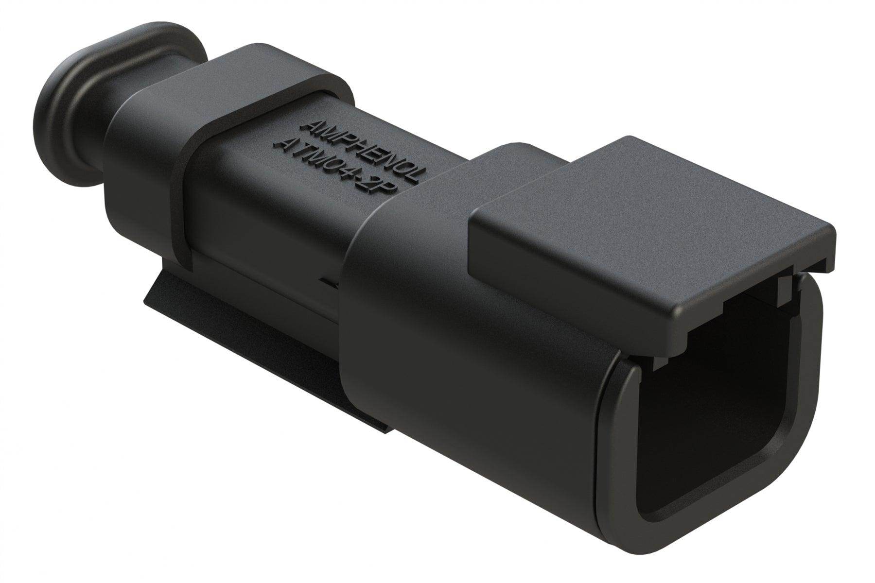 ATM04-2P-SR01BK 2 Position, Receptacle, Pin, Standard Diameter Rear Se ...