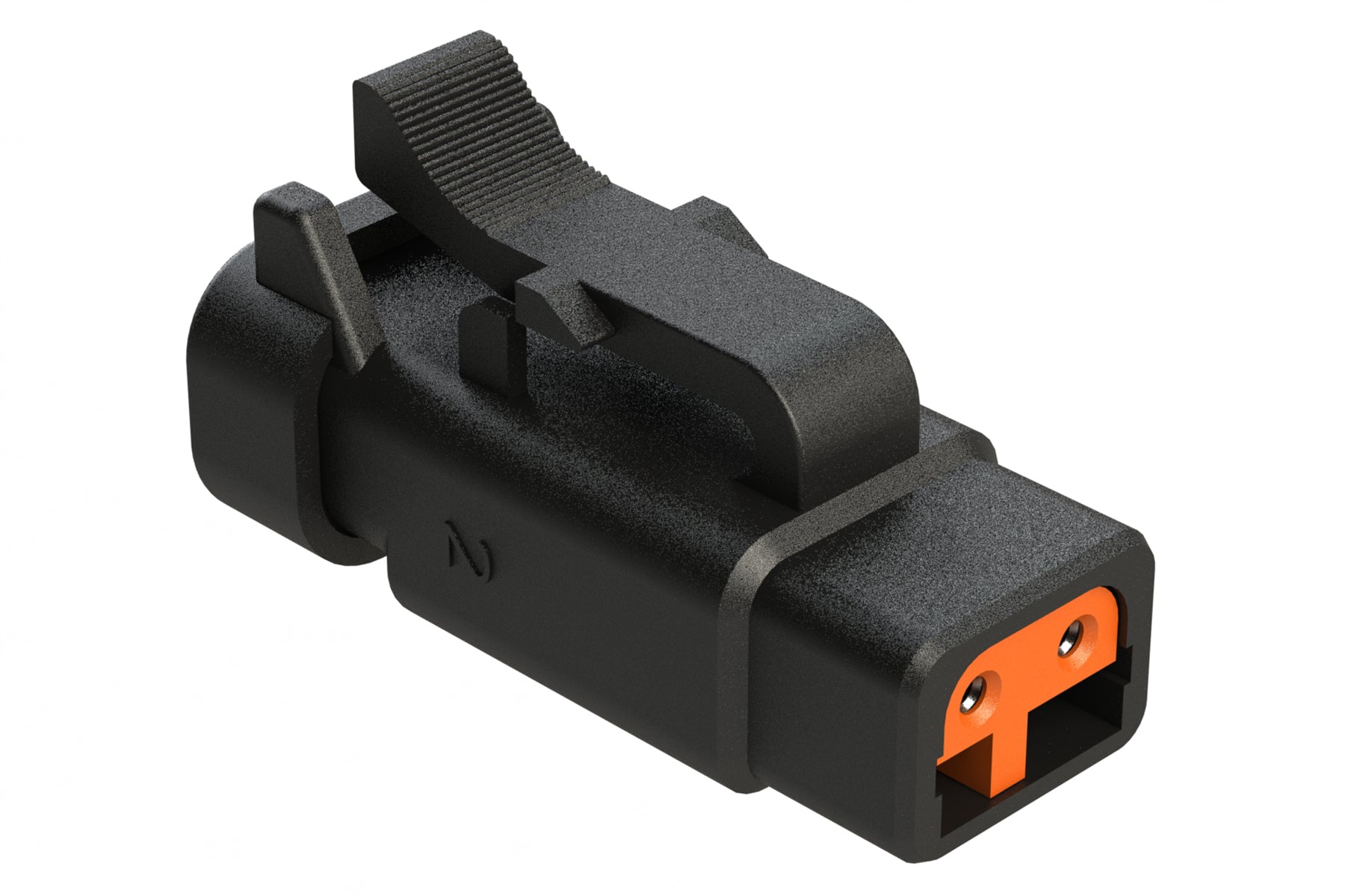 ATM06-2S-R120BLK 2-Way Plug, 120 OHM, 1/2W, Black, endcap. Contacts ...