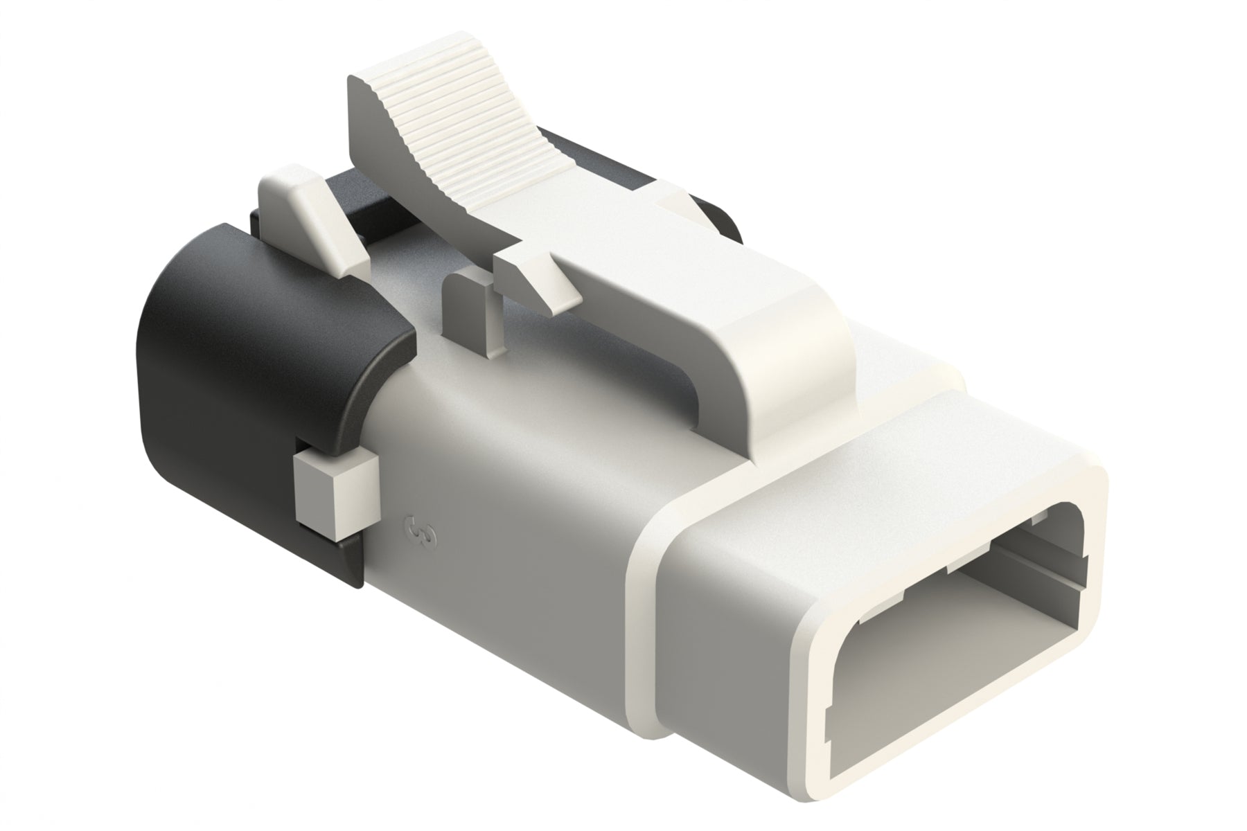 ATM06-3S-SF01WHT 3 Position Plug, Socket, Snap-Fit End Cap, White ...