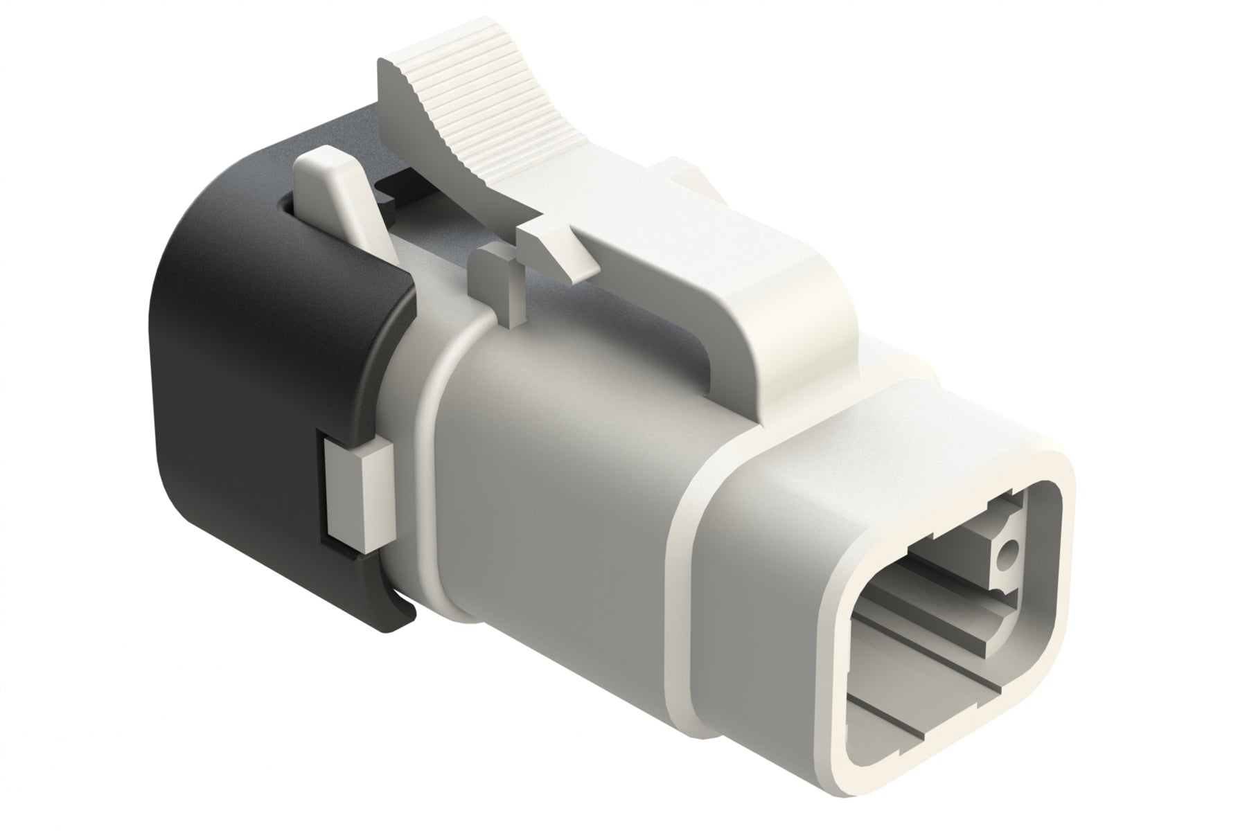 ATM06-4S-SF01WHT 4 Position Plug, Socket, Snap-Fit End Cap, White ...