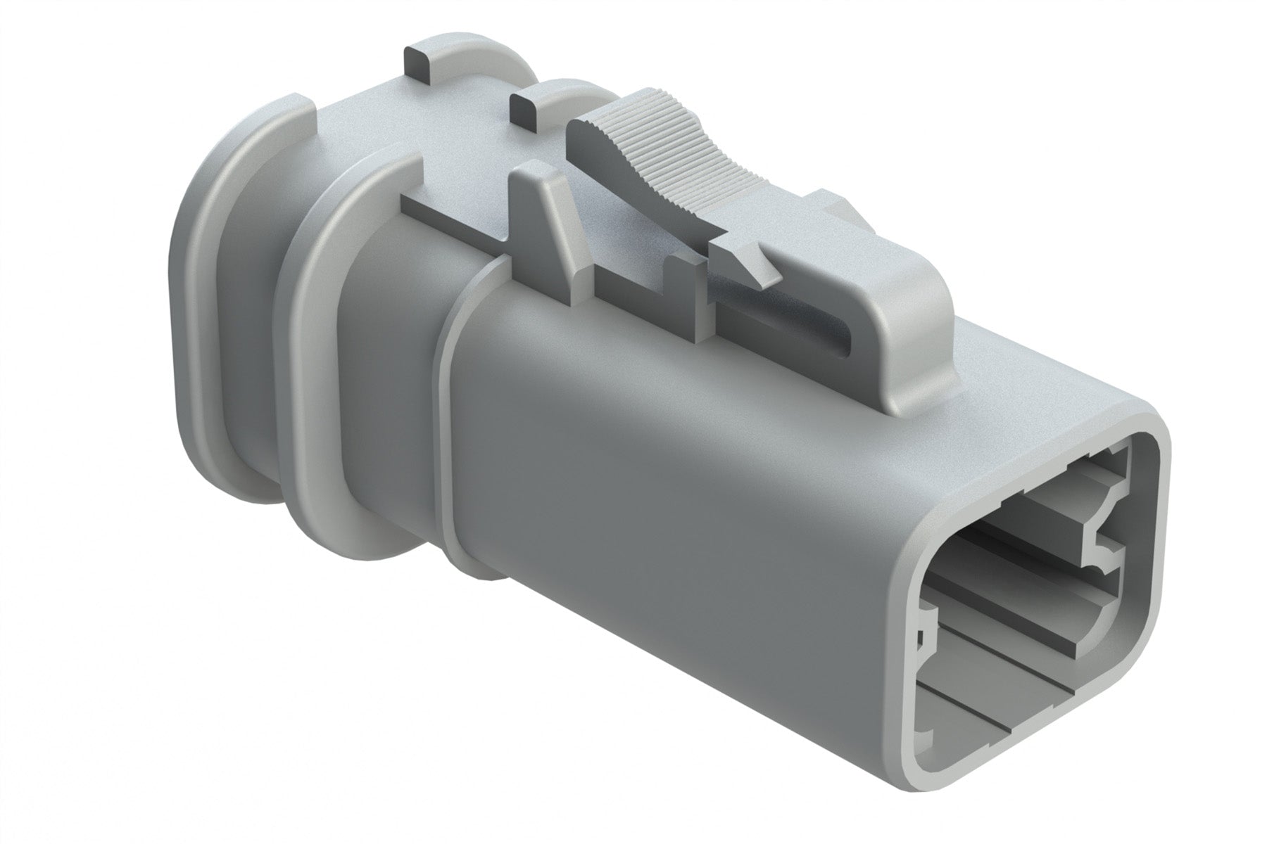 ATP06-4S-OMGRY 4 Position Plug, Socket, Overmold Compatible, Standard ...
