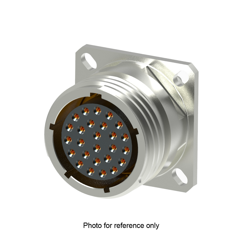 D38999/20FE6SN Square Flange Receptacle – Amphenol Australia