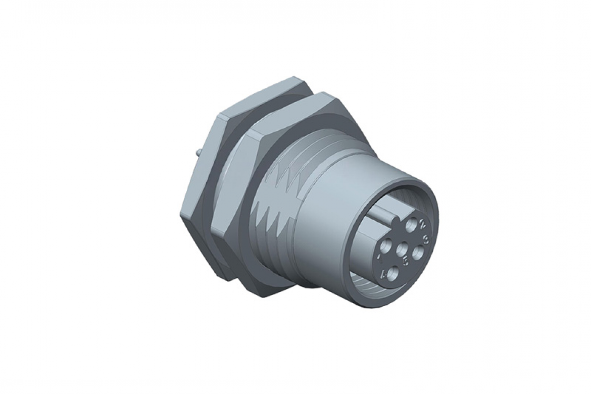 M12B-05PFFP-SF8001 Metric Circular Connector – Amphenol Australia