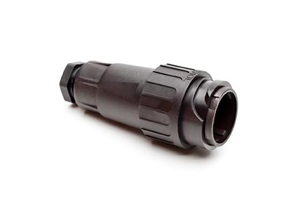 C016 10H003 002 1 3+PE Male cable connector with strain relief and cla ...