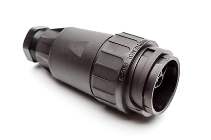 C016 10H012 004 2 12+PE Male cable connector with strain relief and cl ...