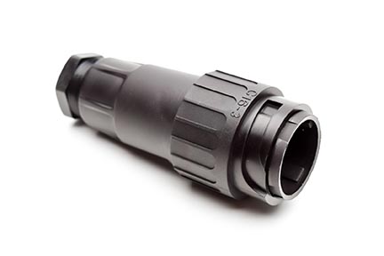 C016 10H014 003 1 14+PE Male cable connector with strain relief and cl ...