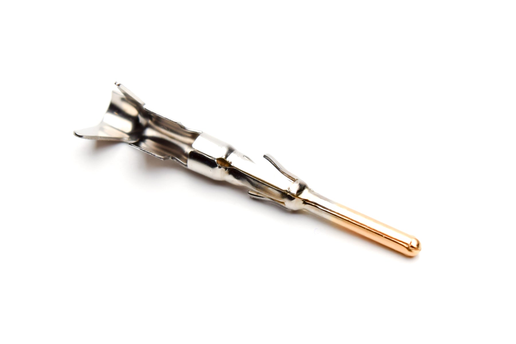 VN 01 016 0005 2 1.6mm gold pin (male) stamped single contacts in plas ...